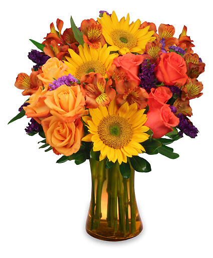 Sunflower Sampler Flower Arrangement Delivered : MN Florist : Same Day ...